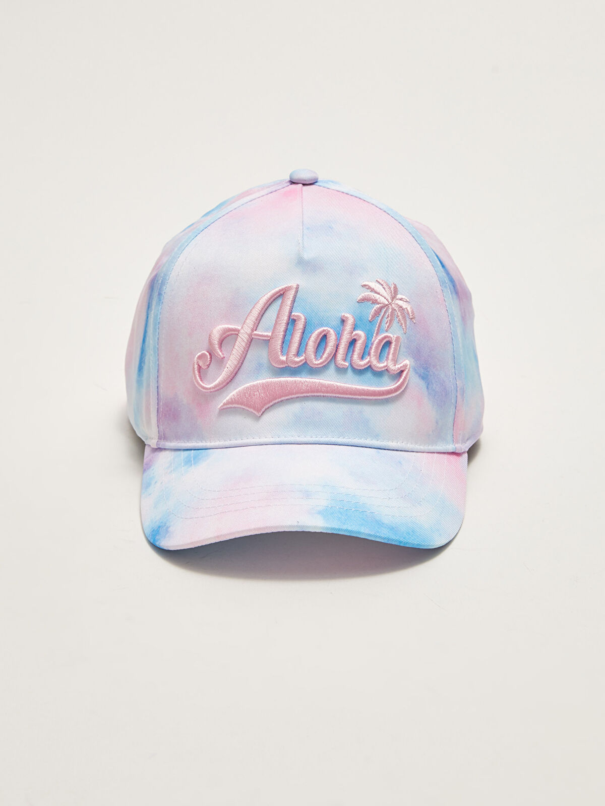 Batik Desenli Yazı Detaylı Kız Çocuk Kep Şapka