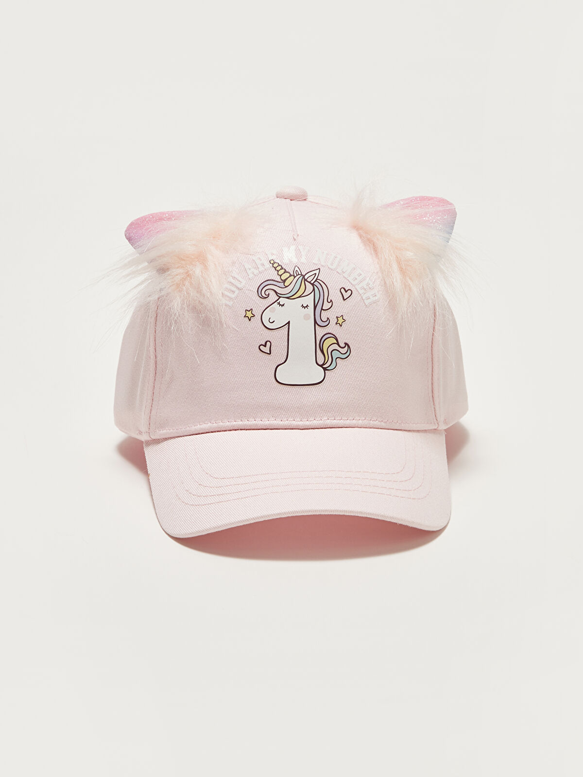 Kız Çocuk Hayvan Figürlü Baskılı Kep Şapka