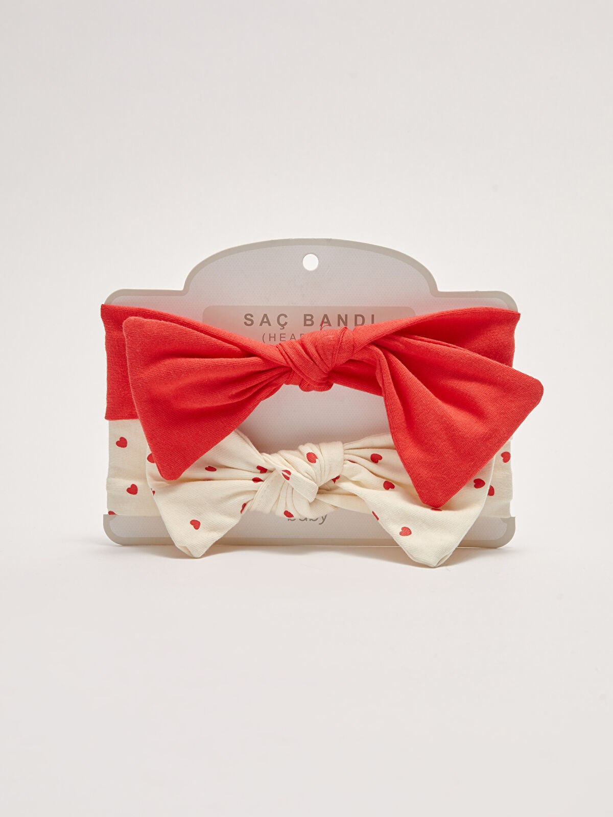 Fiyonk Detaylı Kız Bebek Saç Bandı 2'li