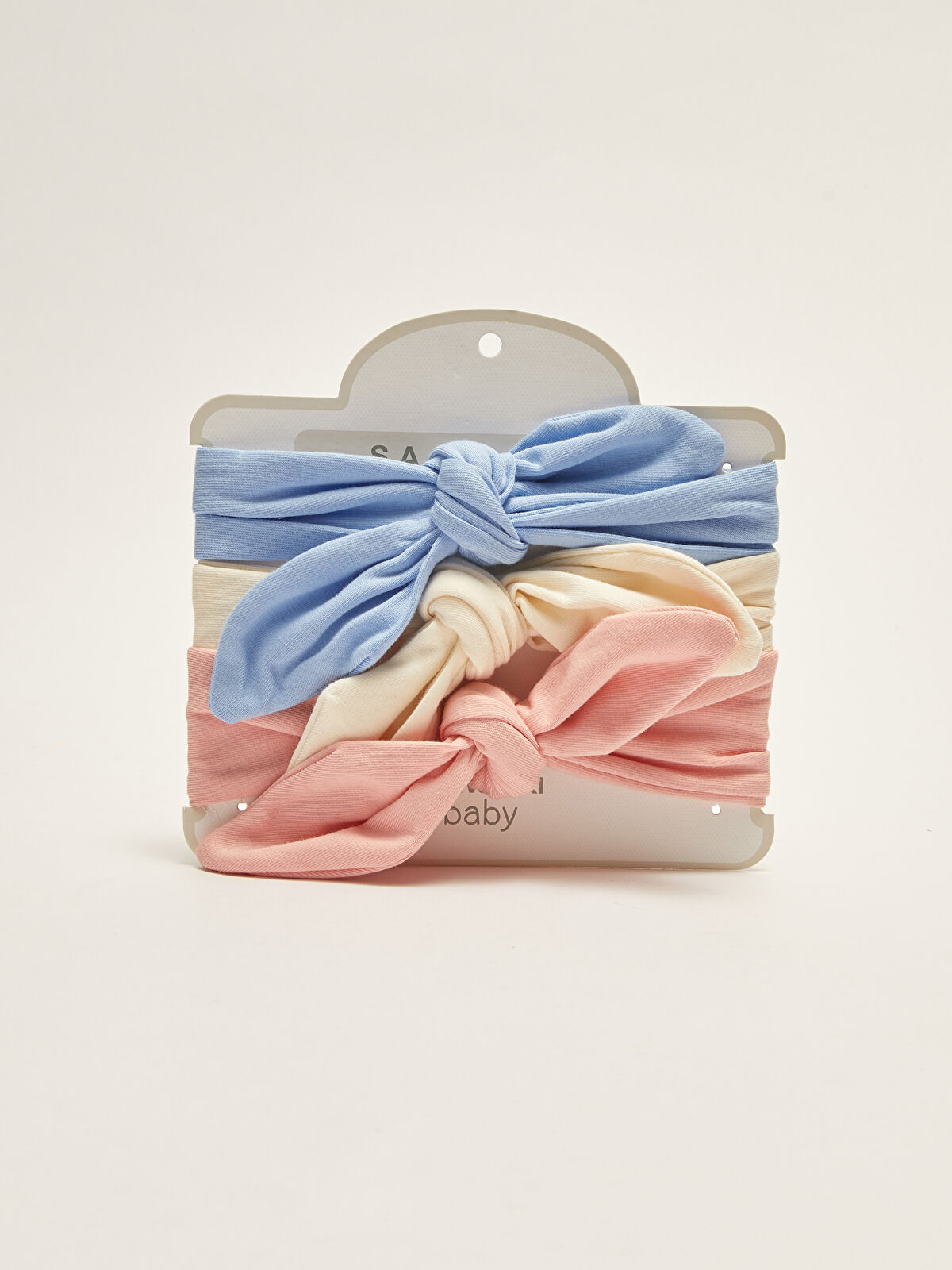 Basic Fiyonk Detaylı Kız Bebek Saç Bandı 3'lü