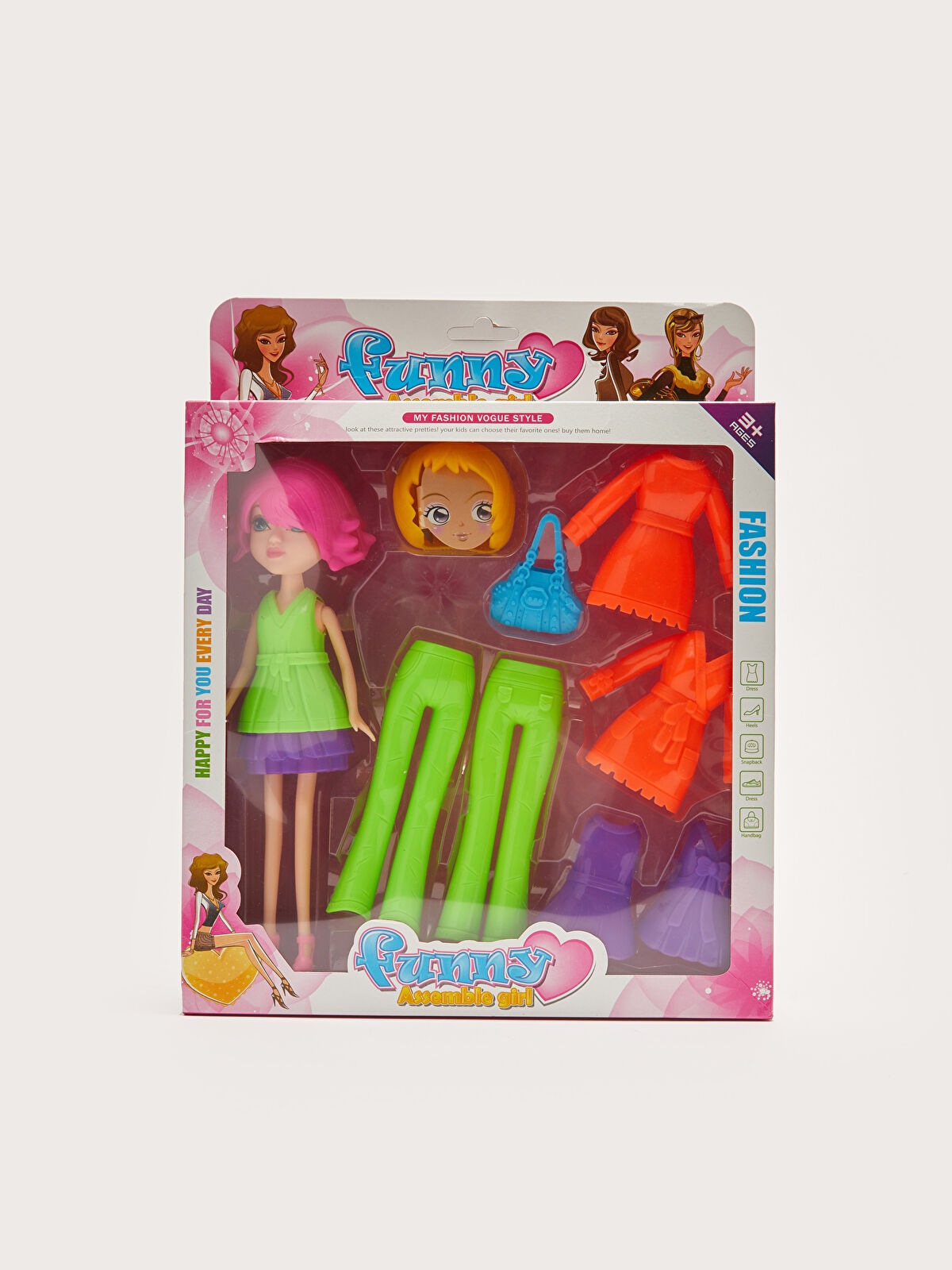 Funny Giydirilebilir Aksesuarlı Oyuncak Bebek