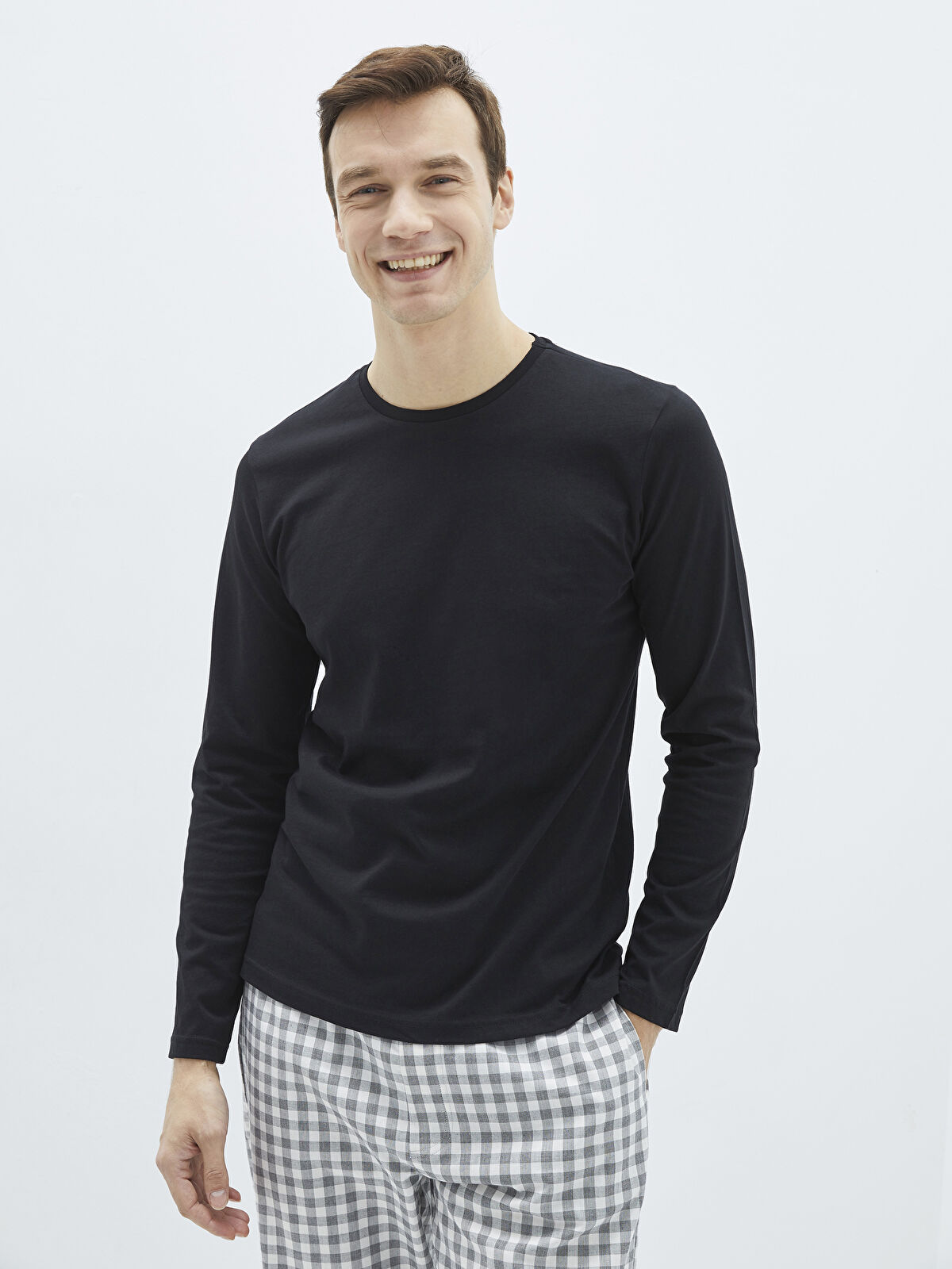 LCW DREAM Bisiklet Yaka Uzun Kollu Pamuklu Erkek Fanila