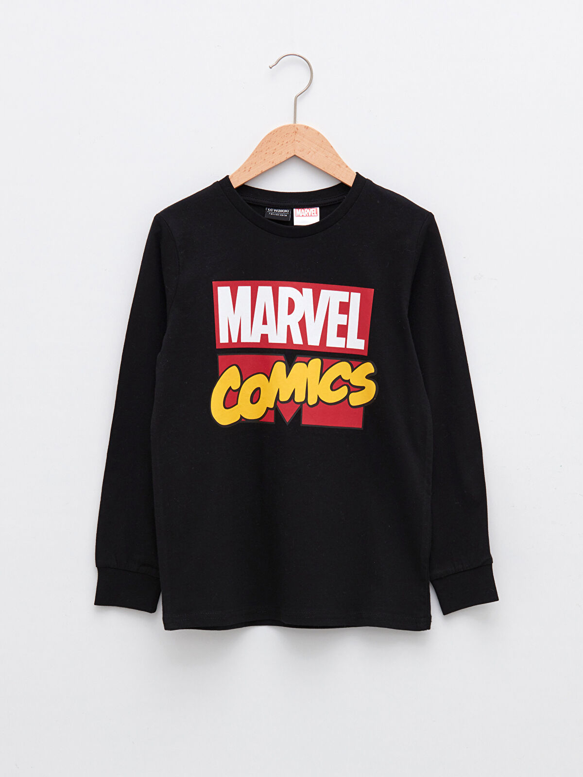 Bisiklet Yaka Marvel Baskılı Uzun Kollu Erkek Çocuk Sweatshirt Bisiklet Yaka Marvel Baskılı Uzun Kollu Erkek Çocuk Sweatshirt