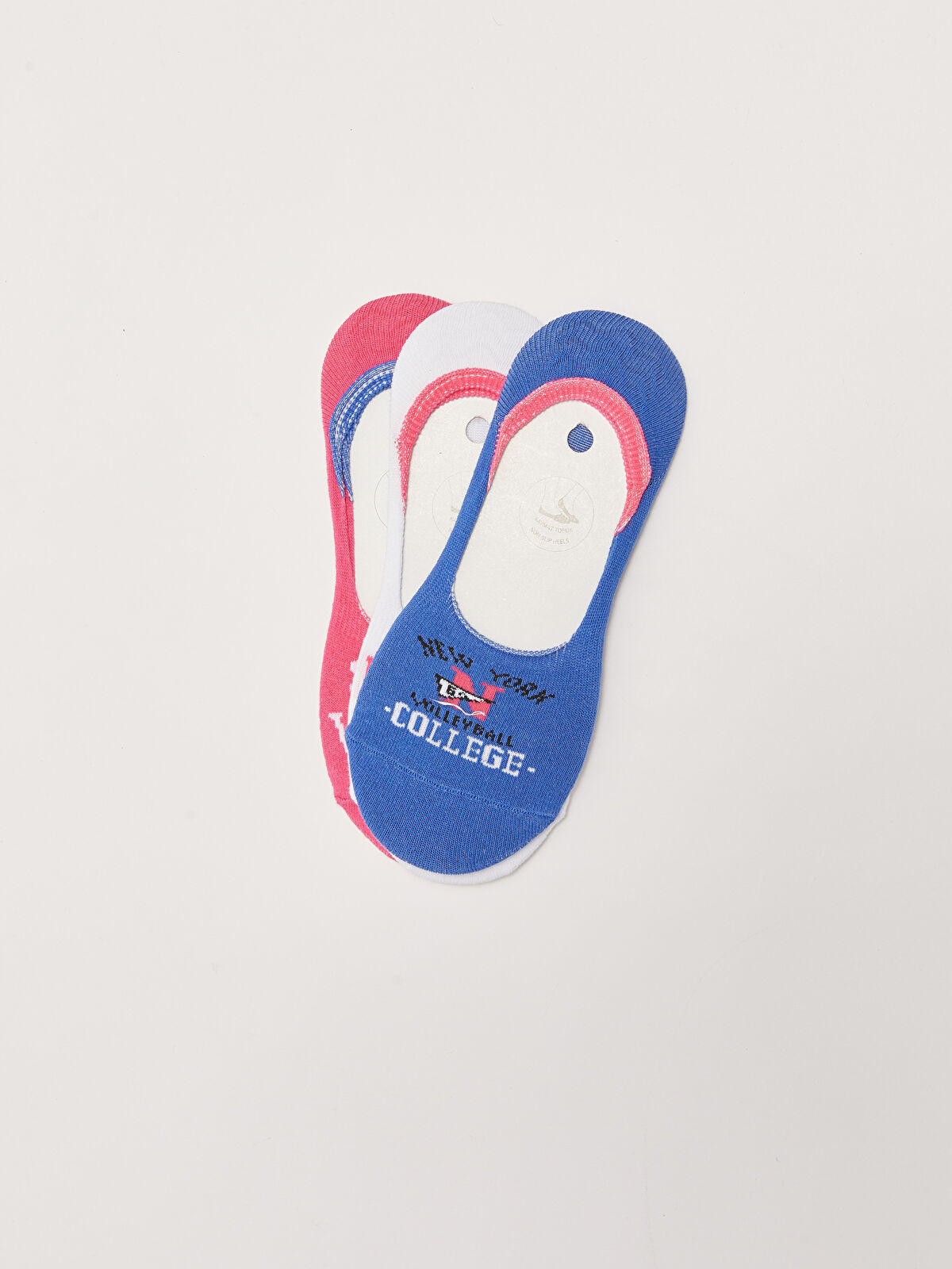 LCW DREAM Kaydırmaz Taban Baskılı Kadın Babet Çorap 3'lü Paket LCW DREAM Kaydırmaz Taban Baskılı Kadın Babet Çorap 3'lü Paket