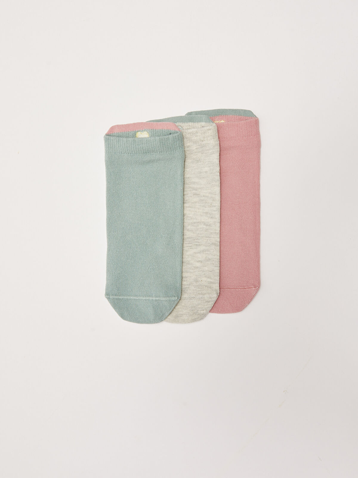 LCW DREAM Nakışlı Kadın Patik Çorap 3'lü Paket