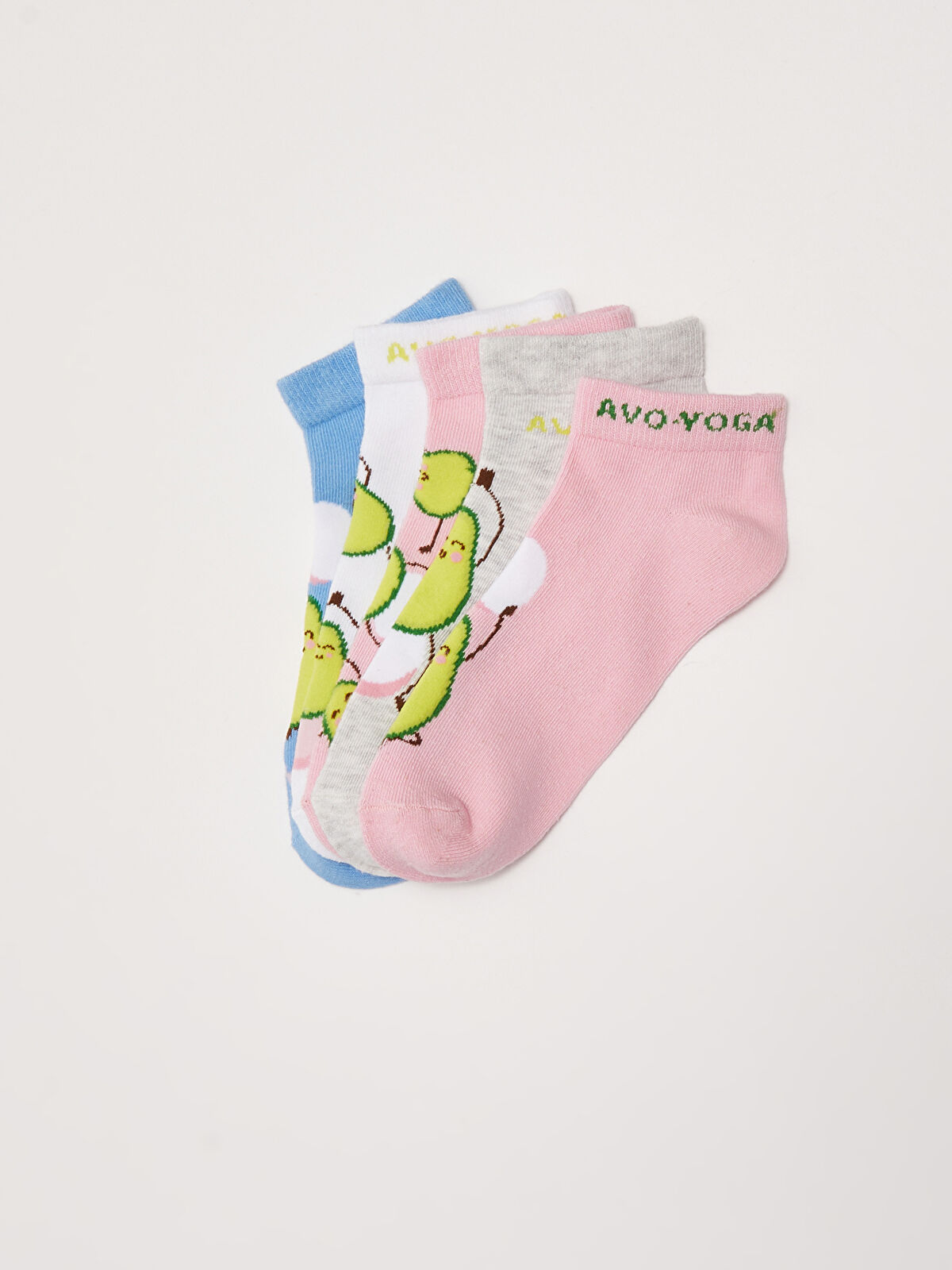 LCW DREAM Baskılı Kadın Patik Çorap 5'li Paket