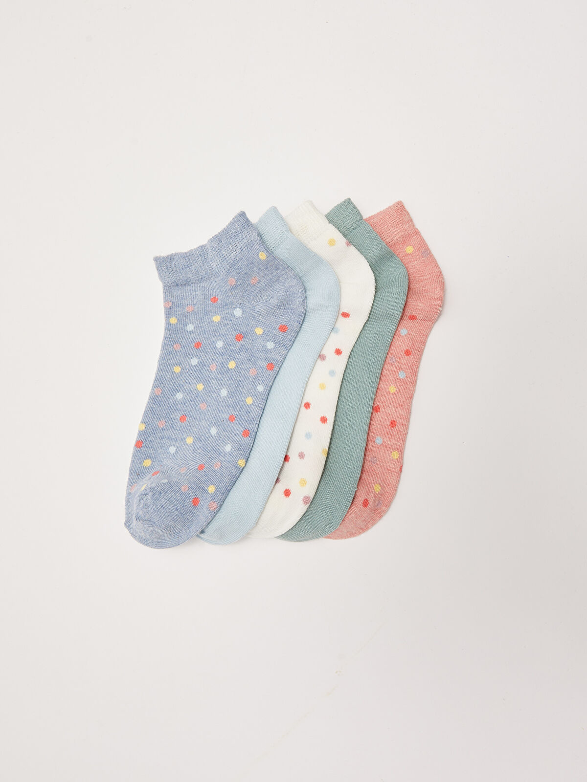 LCW DREAM Puantiyeli Kadın Patik Çorap 5'li Paket