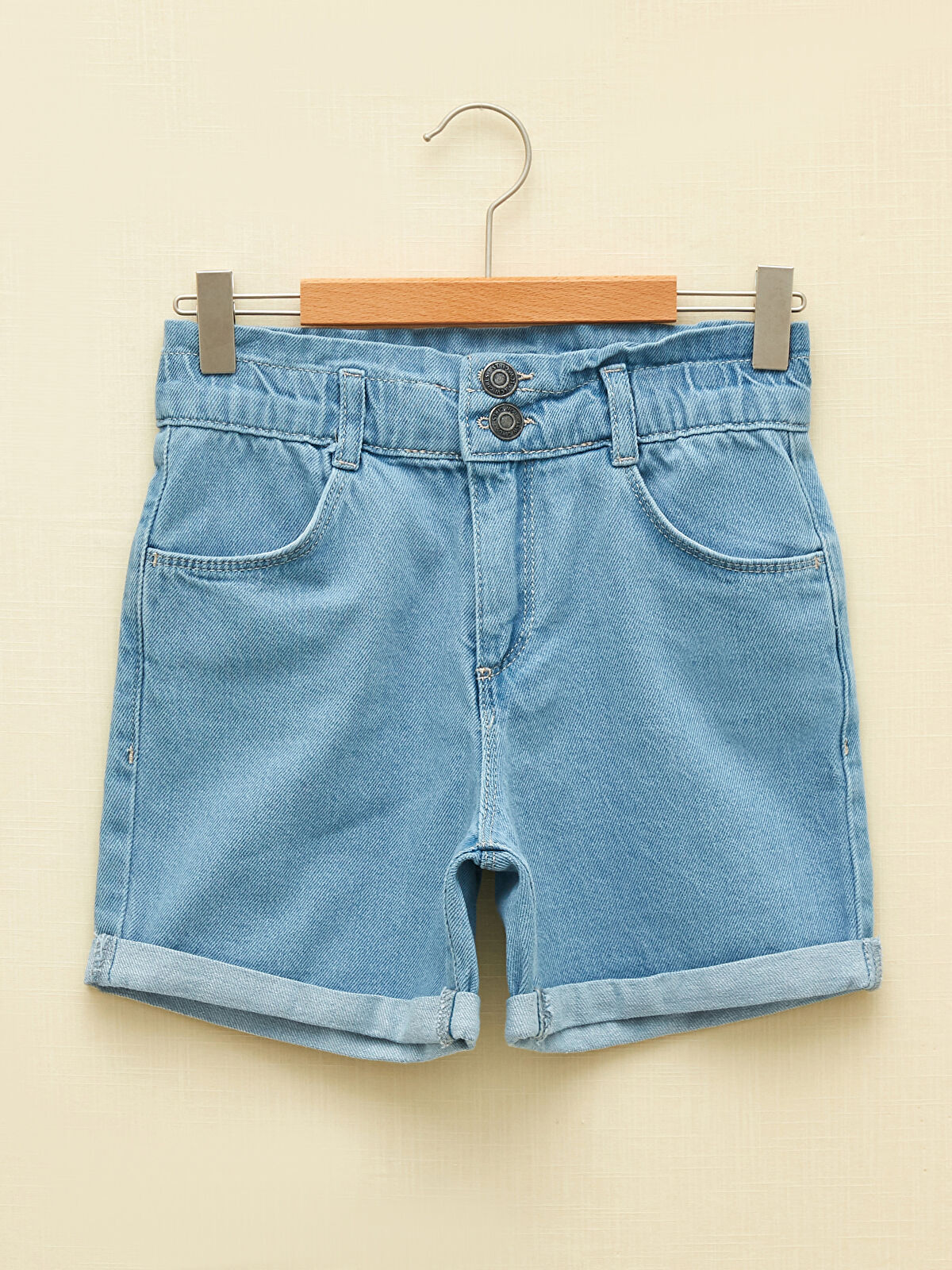 LCW GREEN Basic Kız Çocuk Jean Şort