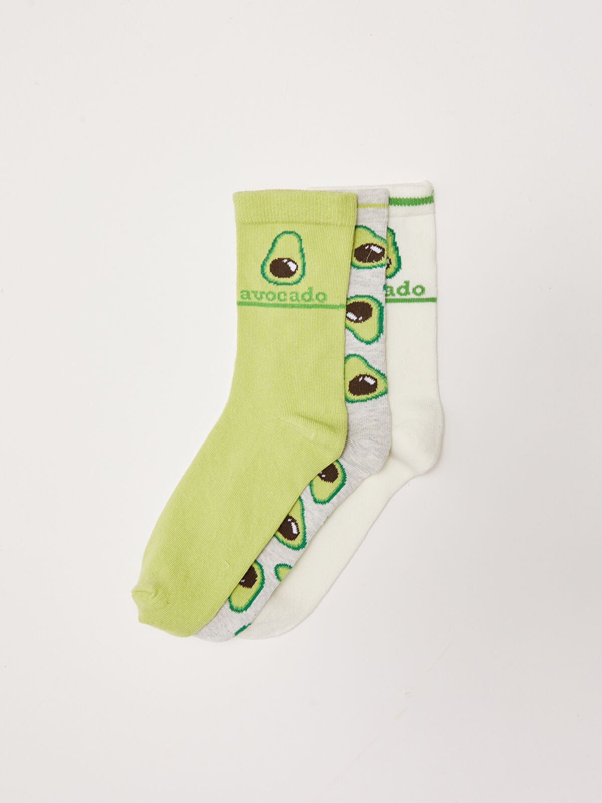 LCW DREAM Baskılı Kadın Soket Çorap 3'lü Paket