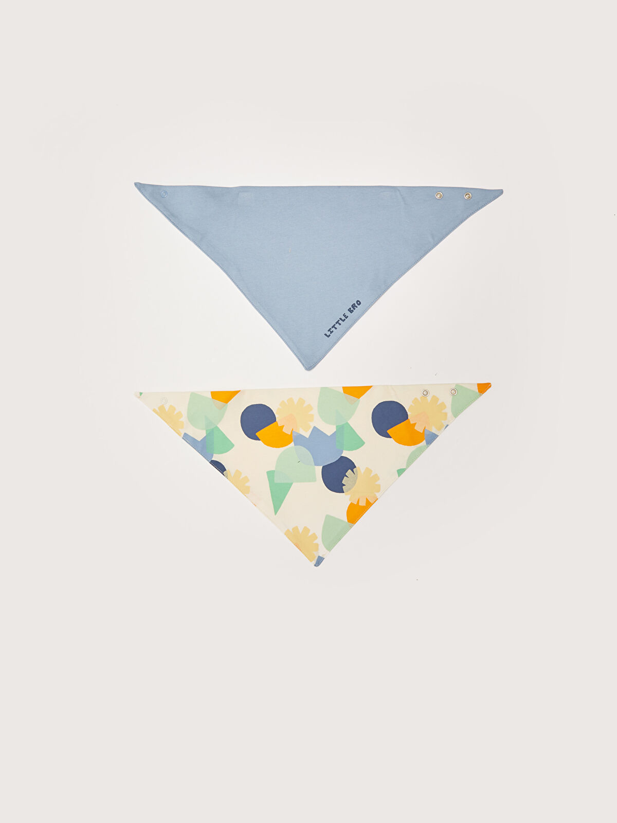 Baskılı Erkek Bebek Mama Önlüğü 2'li