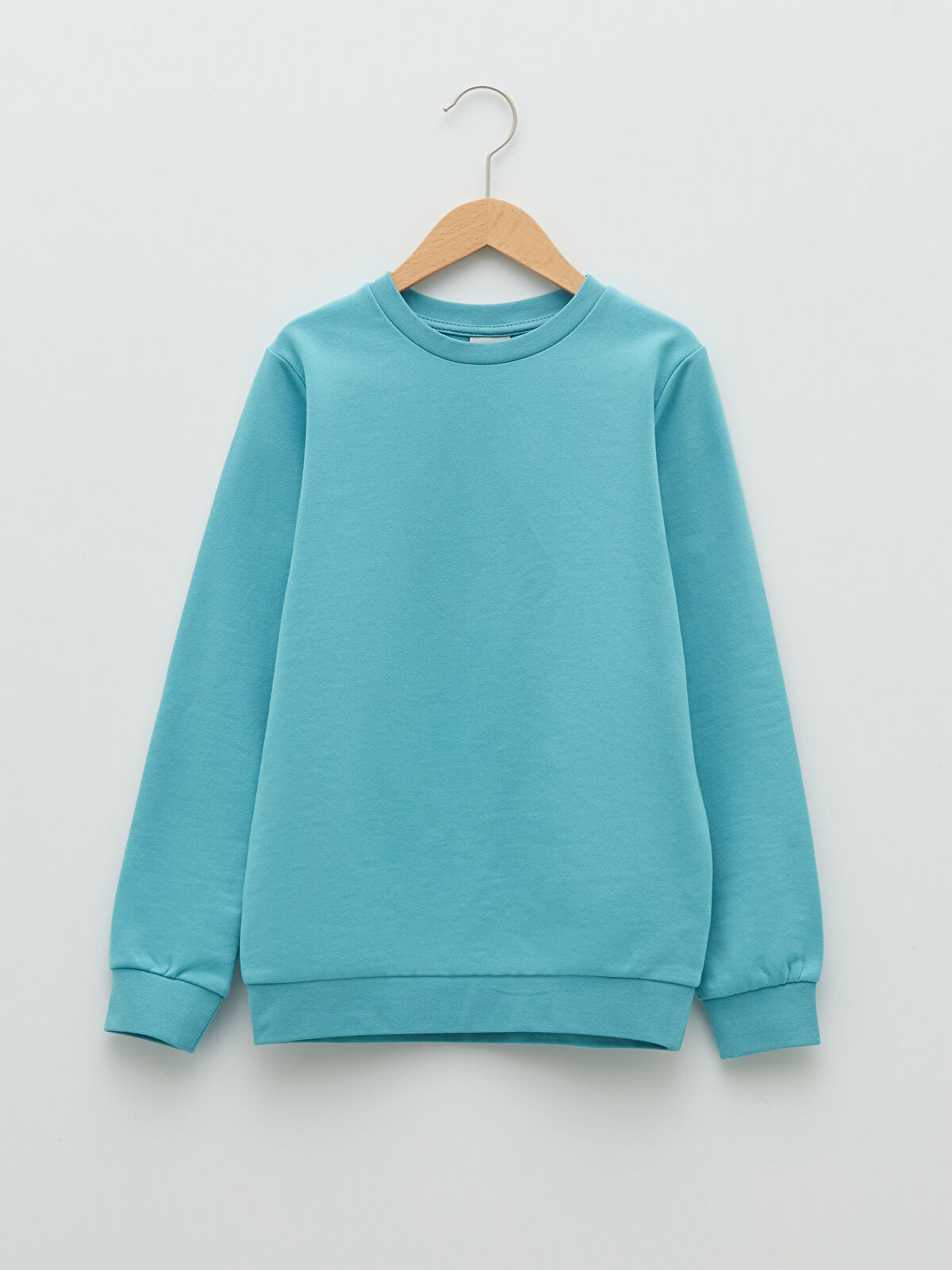 Bisiklet Yaka Basic Uzun Kollu Erkek Çocuk Sweatshirt