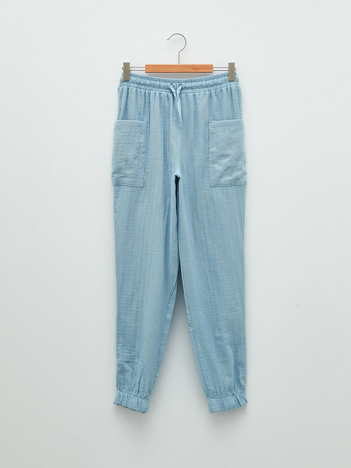 Beli Lastikli Basic Kız Çocuk Jogger Pantolon