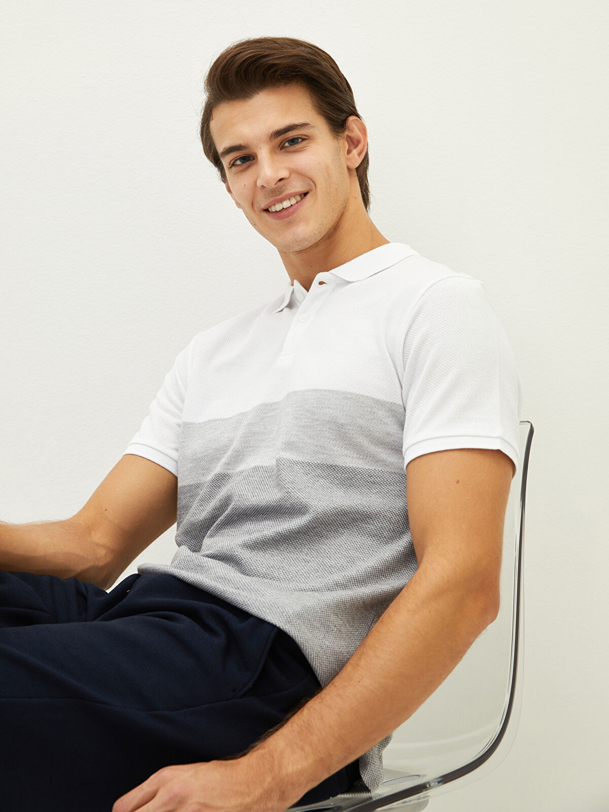 LCW VISION Polo Yaka Kısa Kollu Renk Bloklu Pike Erkek Tişört LCW VISION Polo Yaka Kısa Kollu Renk Bloklu Pike Erkek Tişört