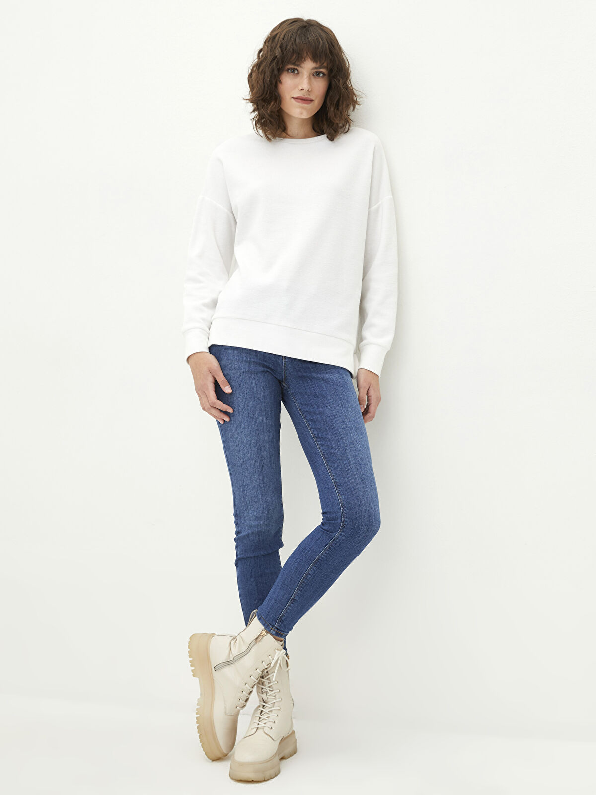 Normal Bel Slim Fit Cep Detaylı Kadın Rodeo Jean Pantolon