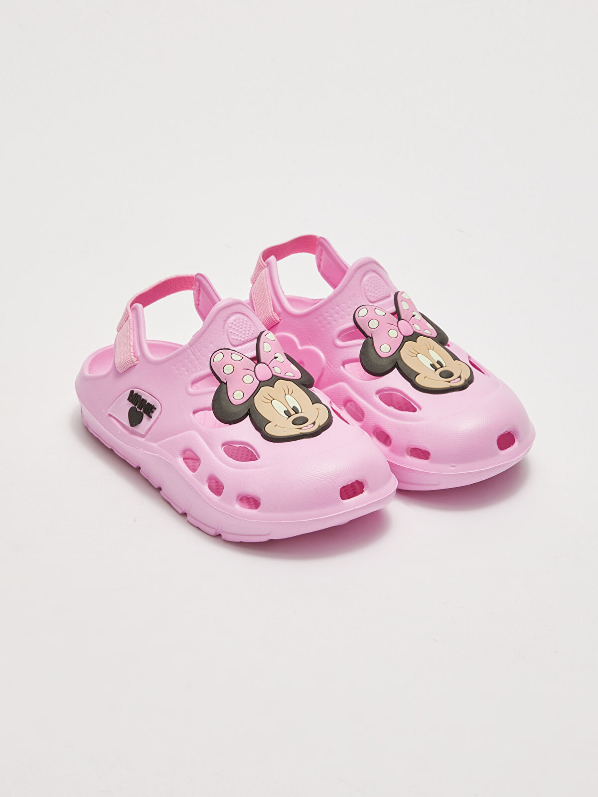 Minnie Mouse Lisanslı 3D Patch Detaylı Lastikli Kız Bebek Sandalet Minnie Mouse Lisanslı 3D Patch Detaylı Lastikli Kız Bebek Sandalet