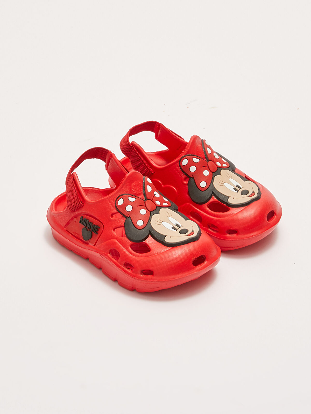 Minnie Mouse Lisanslı 3D Patch Detaylı Lastikli Kız Bebek Sandalet Minnie Mouse Lisanslı 3D Patch Detaylı Lastikli Kız Bebek Sandalet
