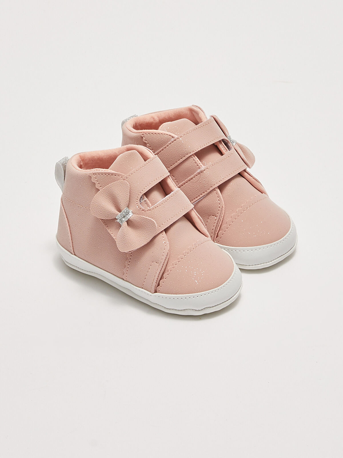 3D Fiyonk Detaylı Cırt Cırtlı Kız Bebek Yürüme Öncesi Ev Botu