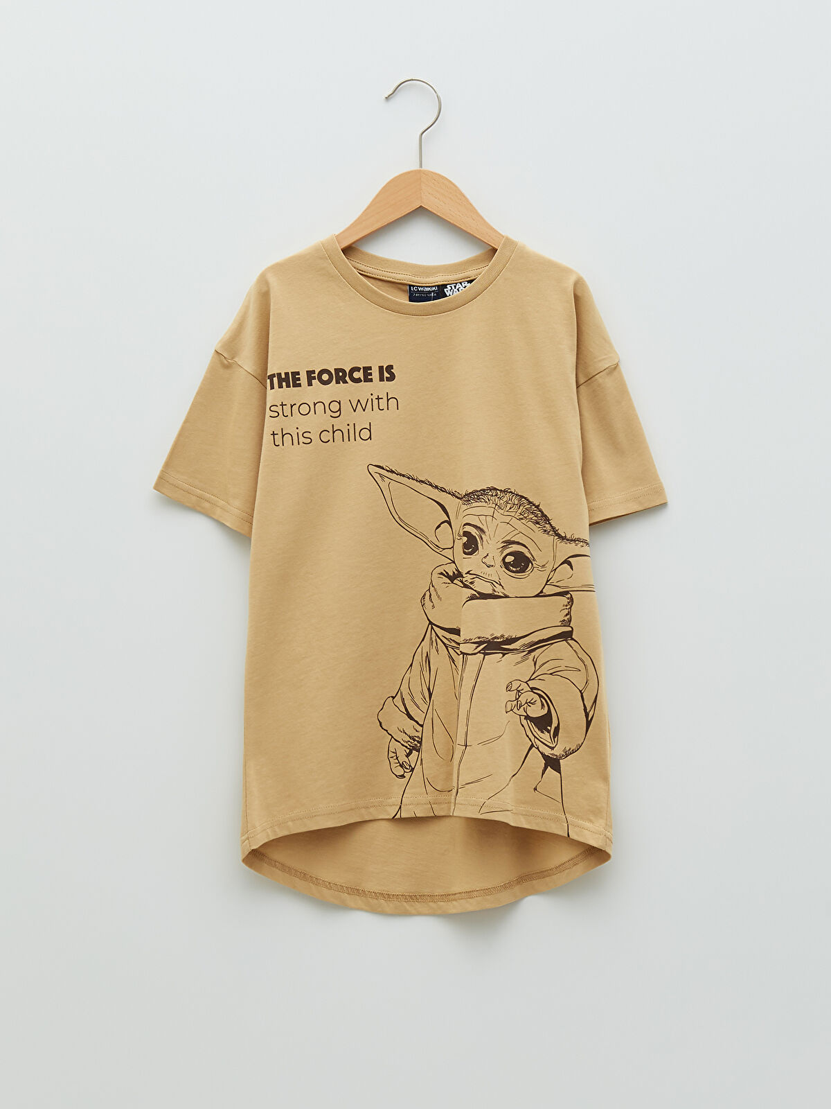 Bisiklet Yaka Star Wars Baskılı Kısa Kollu Pamuklu Erkek Çocuk Tişört