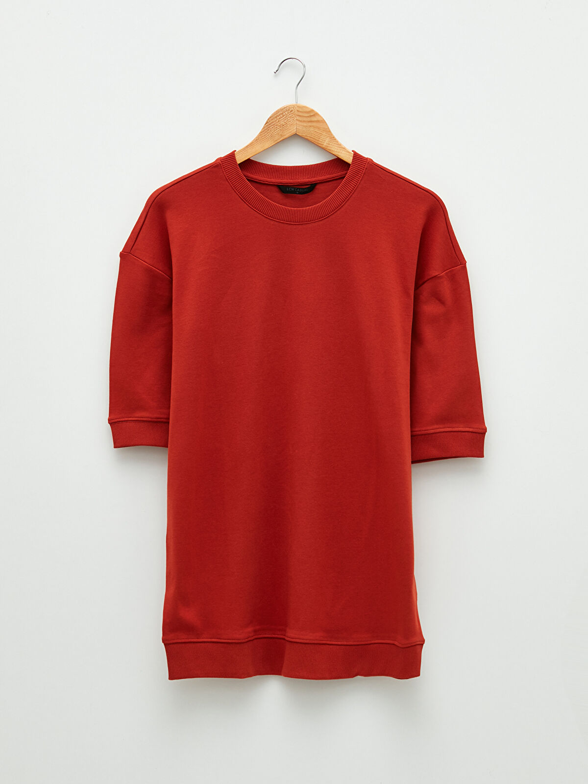 LCW CASUAL Oversize Bisiklet Yaka Kısa Kollu Erkek Sweatshirt