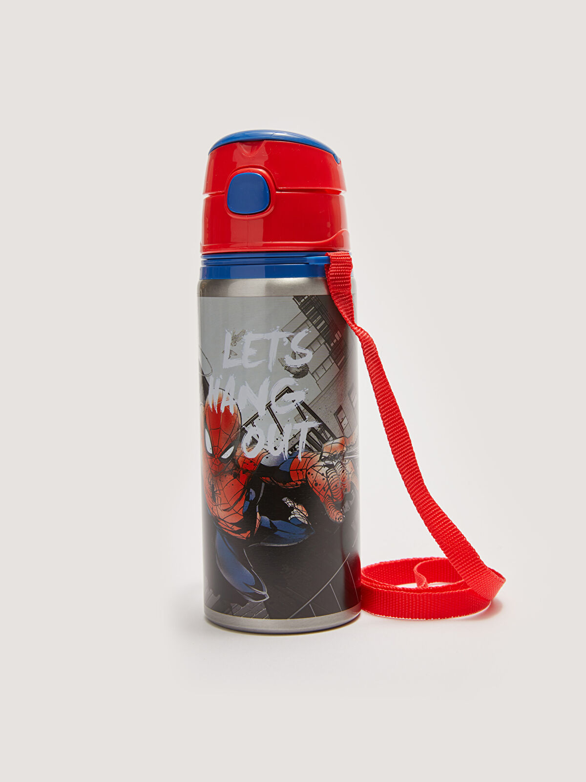 Spiderman Lisanslı Pipetli Erkek Çocuk Suluk