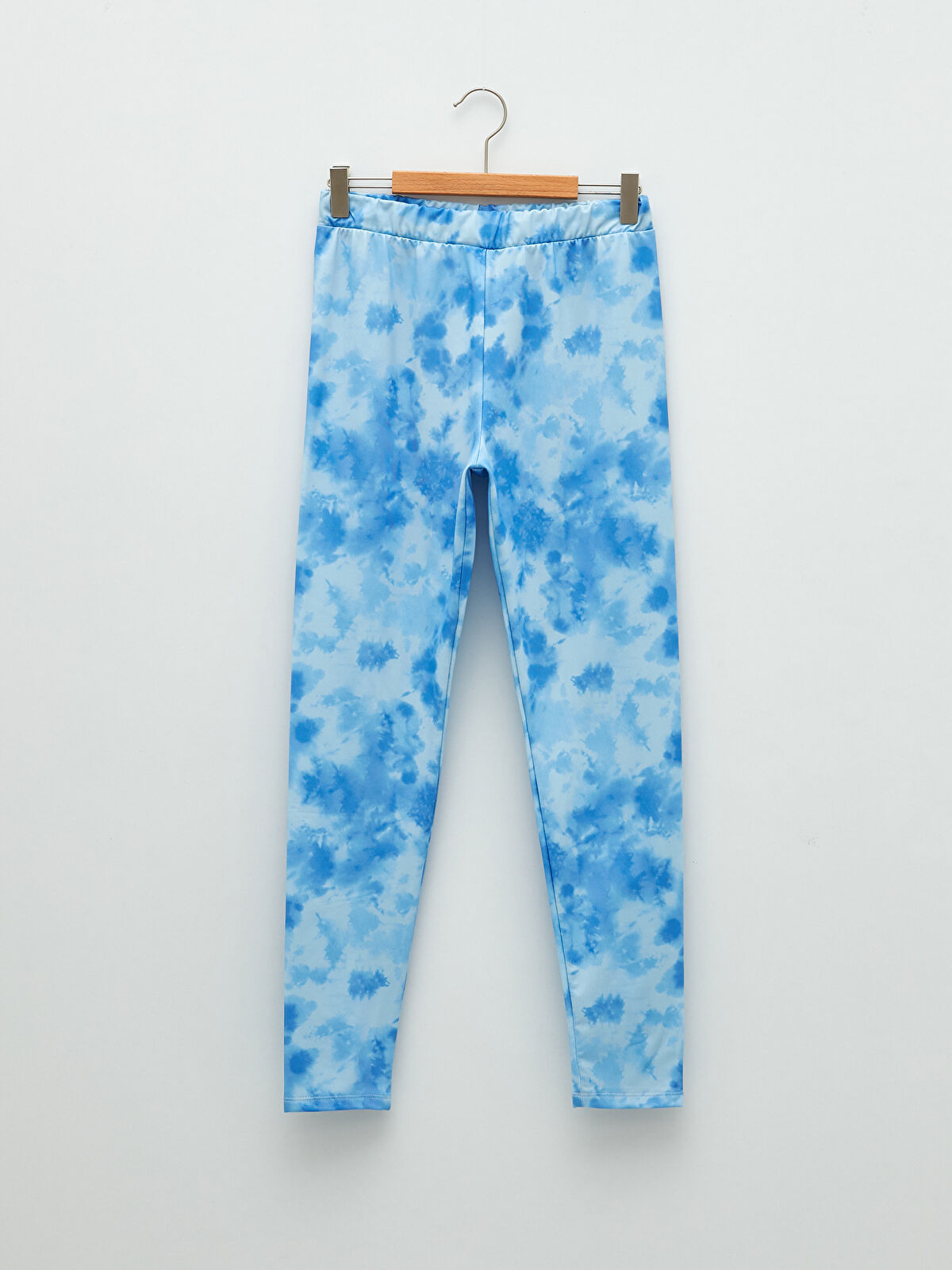 Beli Lastikli Batik Desenli Kız Çocuk Uzun Tayt