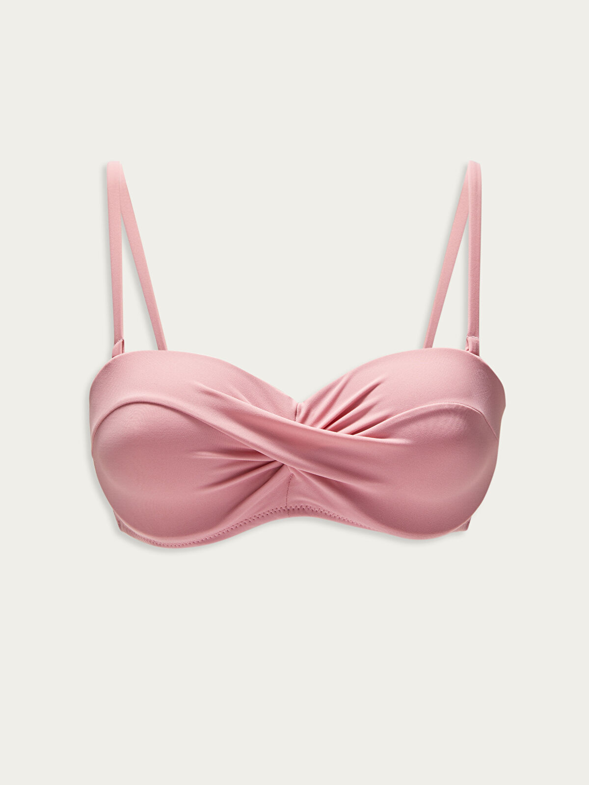 LCW DREAM Dolgusuz Düz Raşel Kumaş Bikini Üst