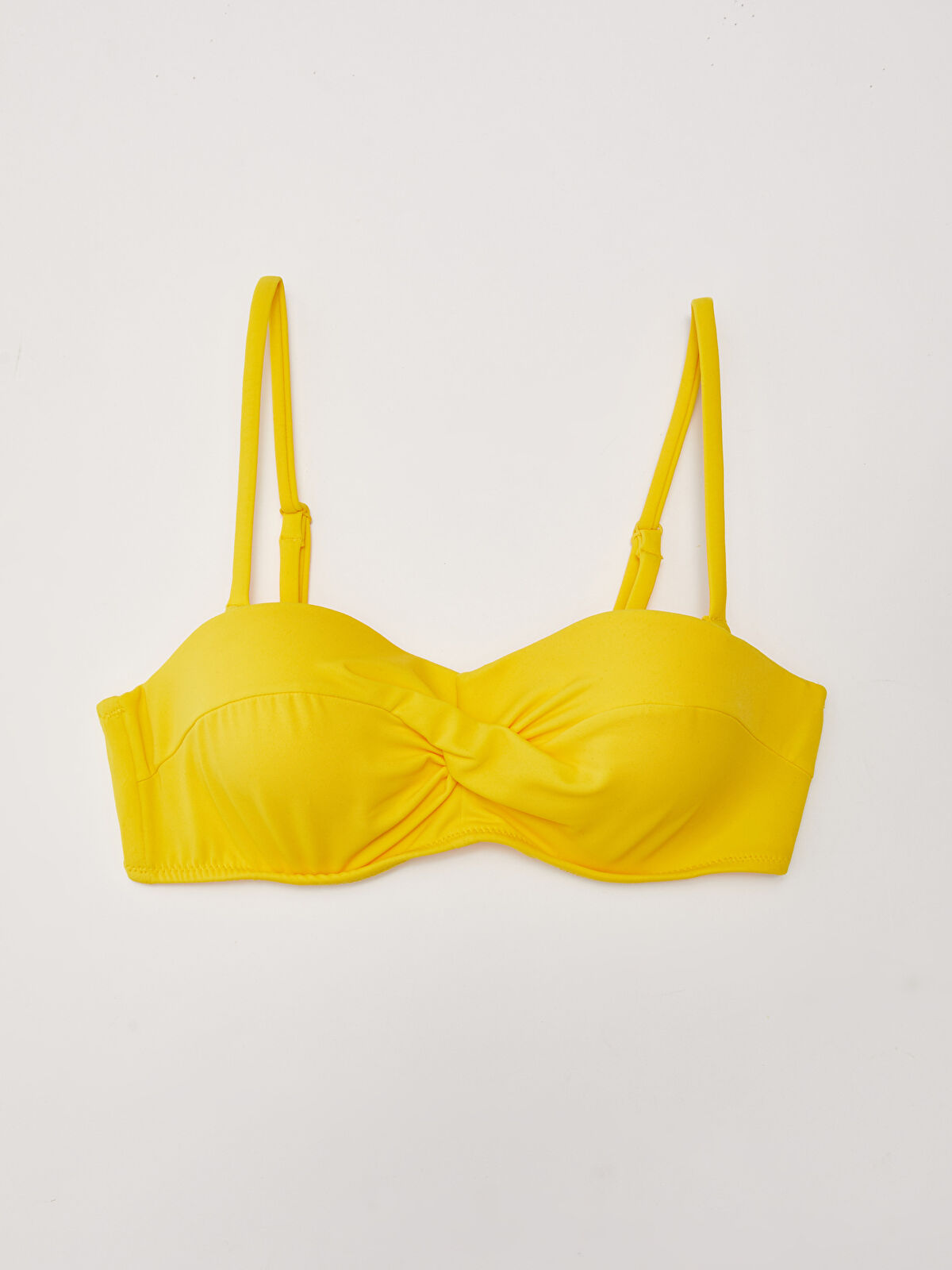 LCW DREAM Dolgusuz Düz Raşel Kumaş Bikini Üst