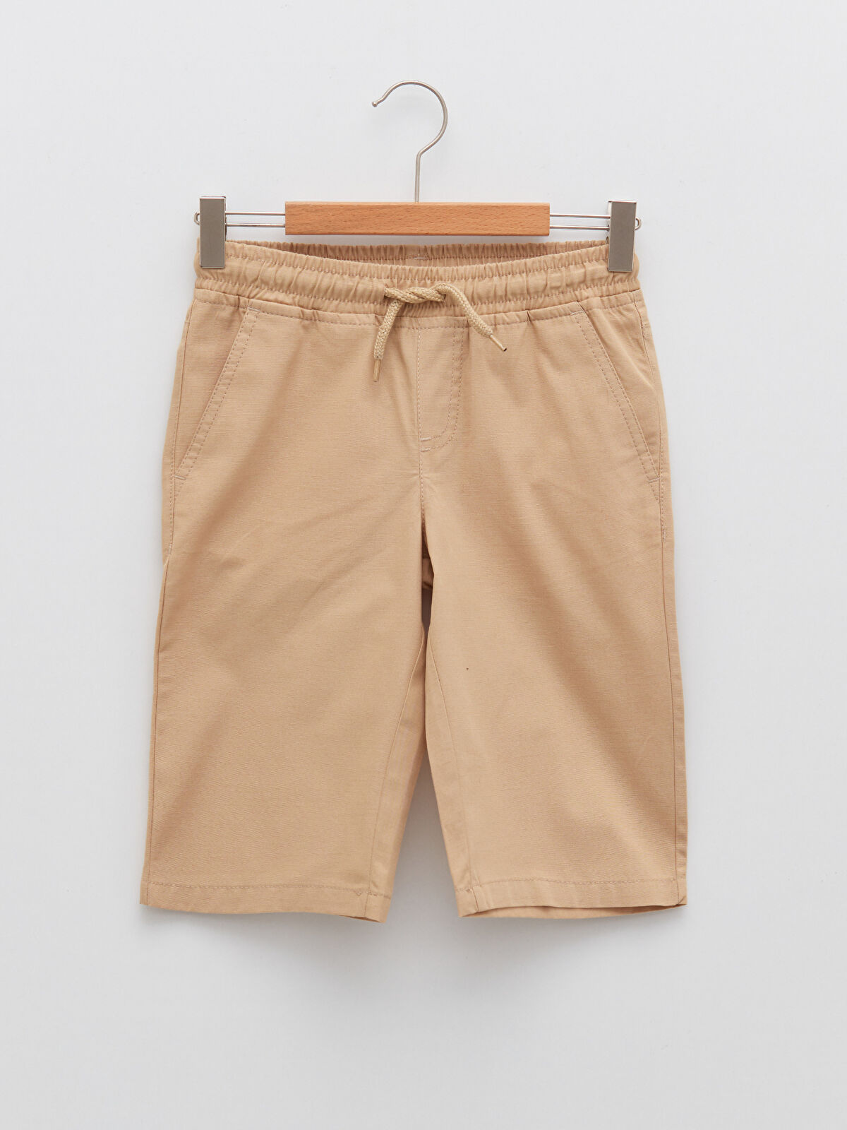 Beli Lastikli Basic Poplin Erkek Çocuk Şort