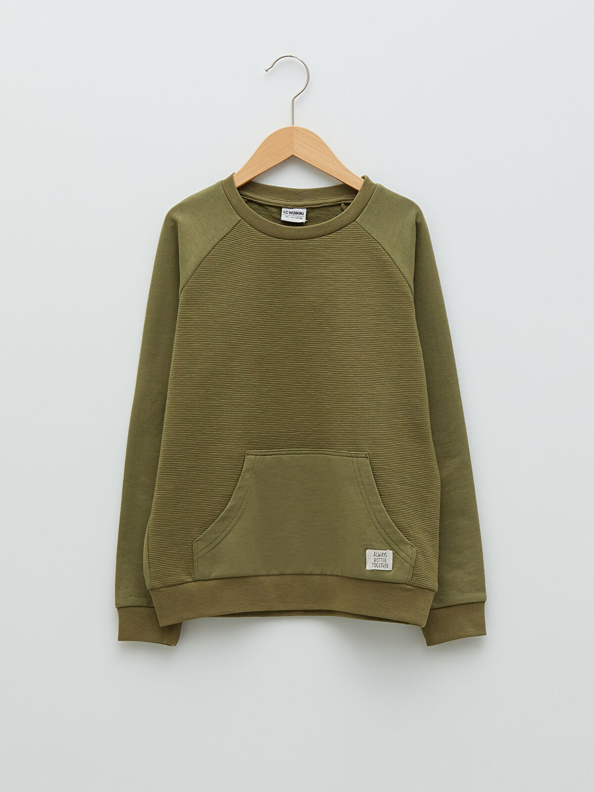 Bisiklet Yaka Basic Uzun Kollu Erkek Çocuk Sweatshirt