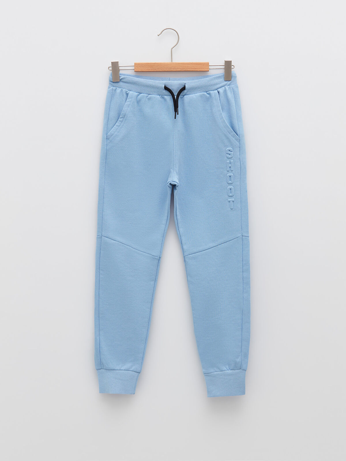 Beli Lastikli Kabartma Yazı Detaylı Erkek Çocuk Jogger Eşofman Altı