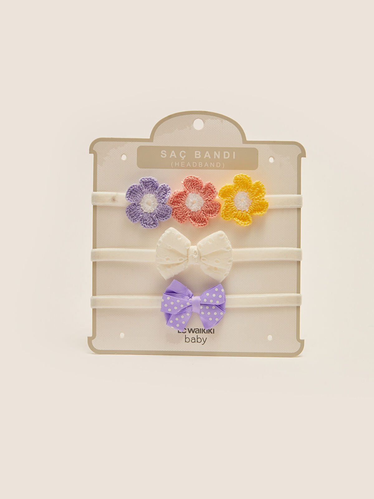 3 Boyutlu Kız Bebek Saç Bandı 3'lü