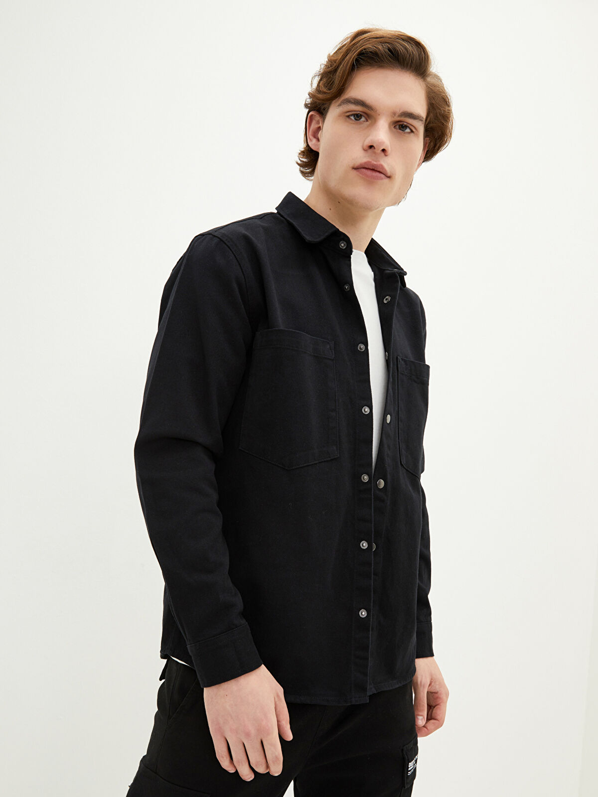 Standart Kalıp Uzun Kollu Erkek Jean Ceket