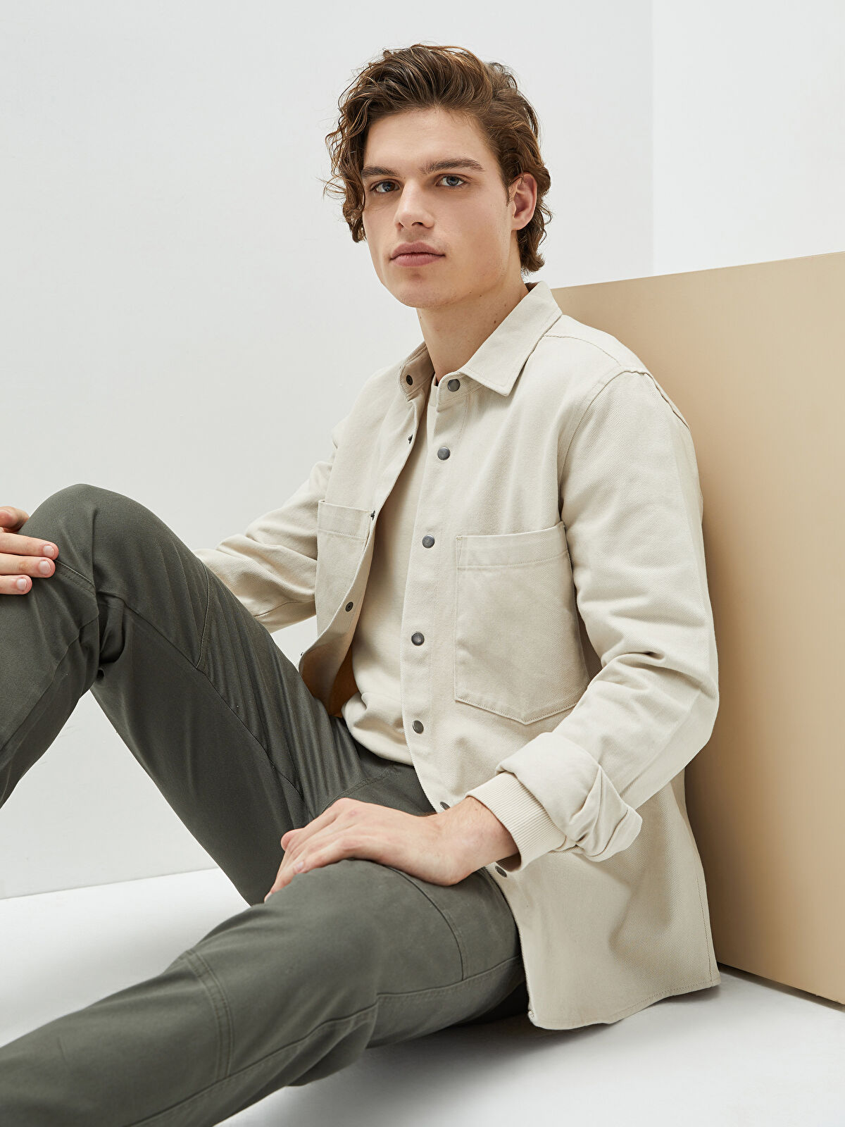 Standart Kalıp Uzun Kollu Erkek Jean Ceket