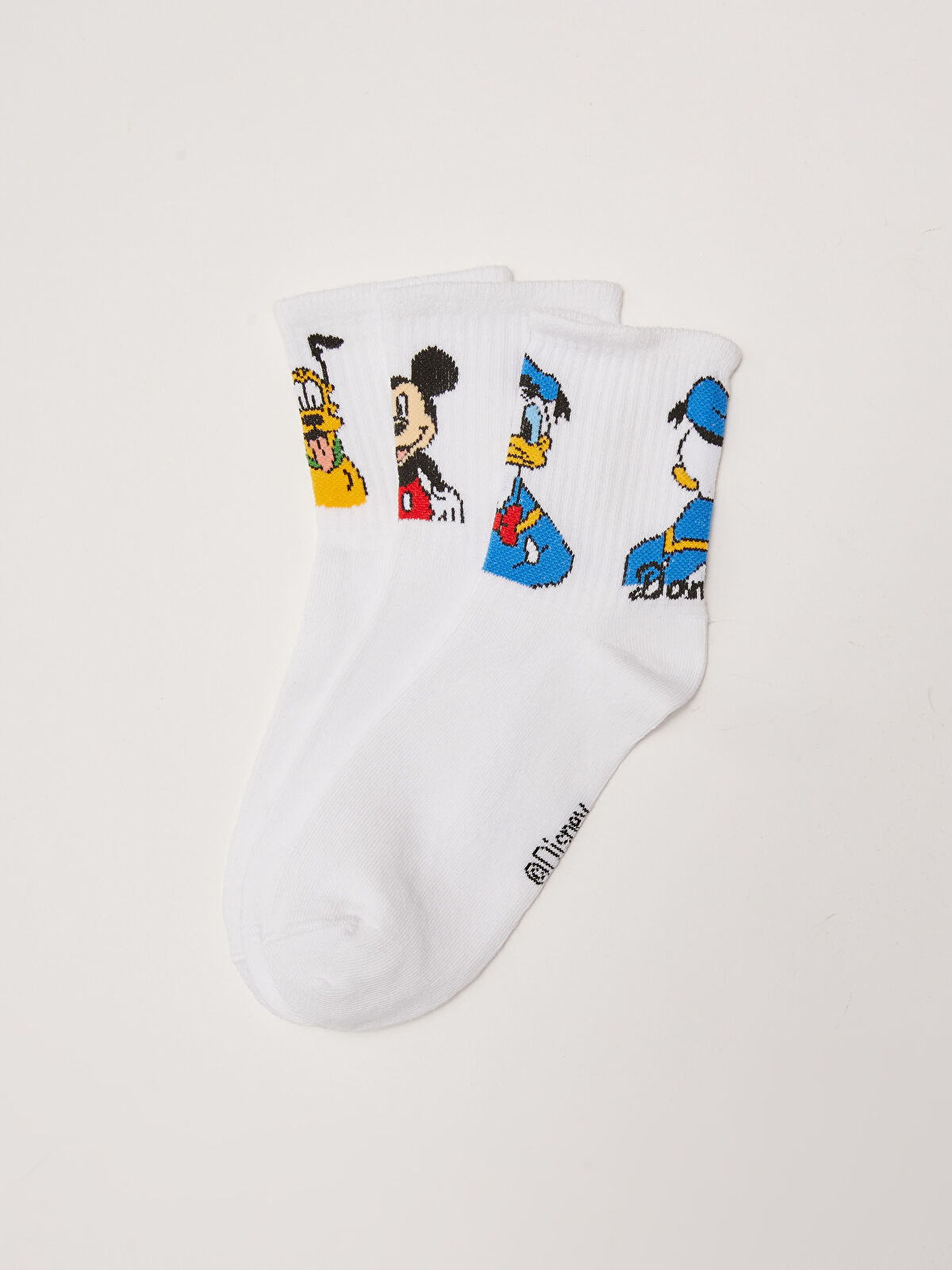 LCW DREAM Mickey Mouse Baskılı Kadın Soket Çorap 3'lü Paket