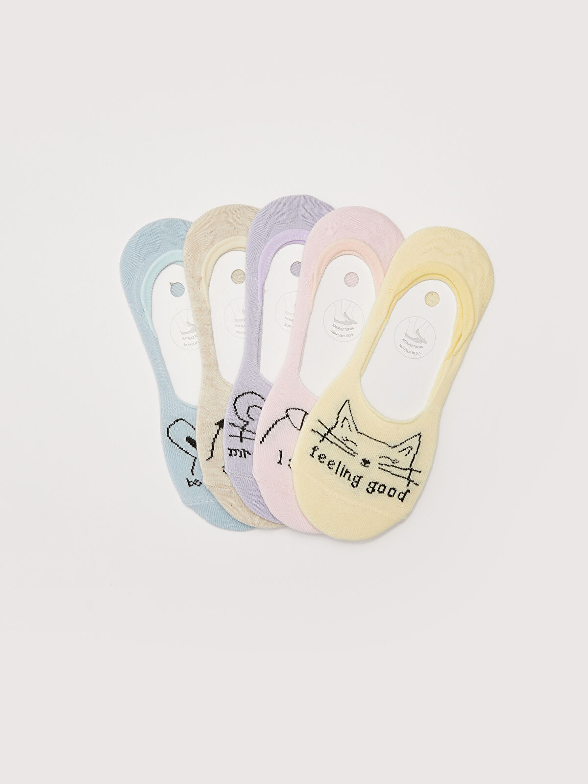 LCW DREAM Baskılı Kadın Babet Çorap 5'li Paket