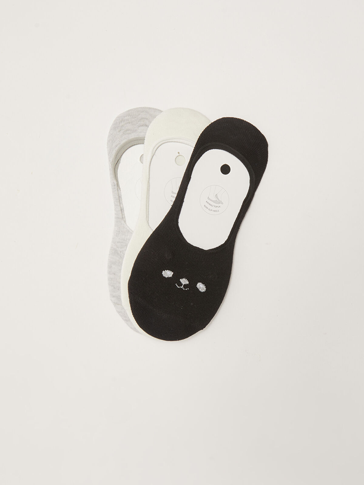 LCW DREAM Kaydırmaz Taban Baskılı Kadın Babet Çorap 3'lü Paket LCW DREAM Kaydırmaz Taban Baskılı Kadın Babet Çorap 3'lü Paket