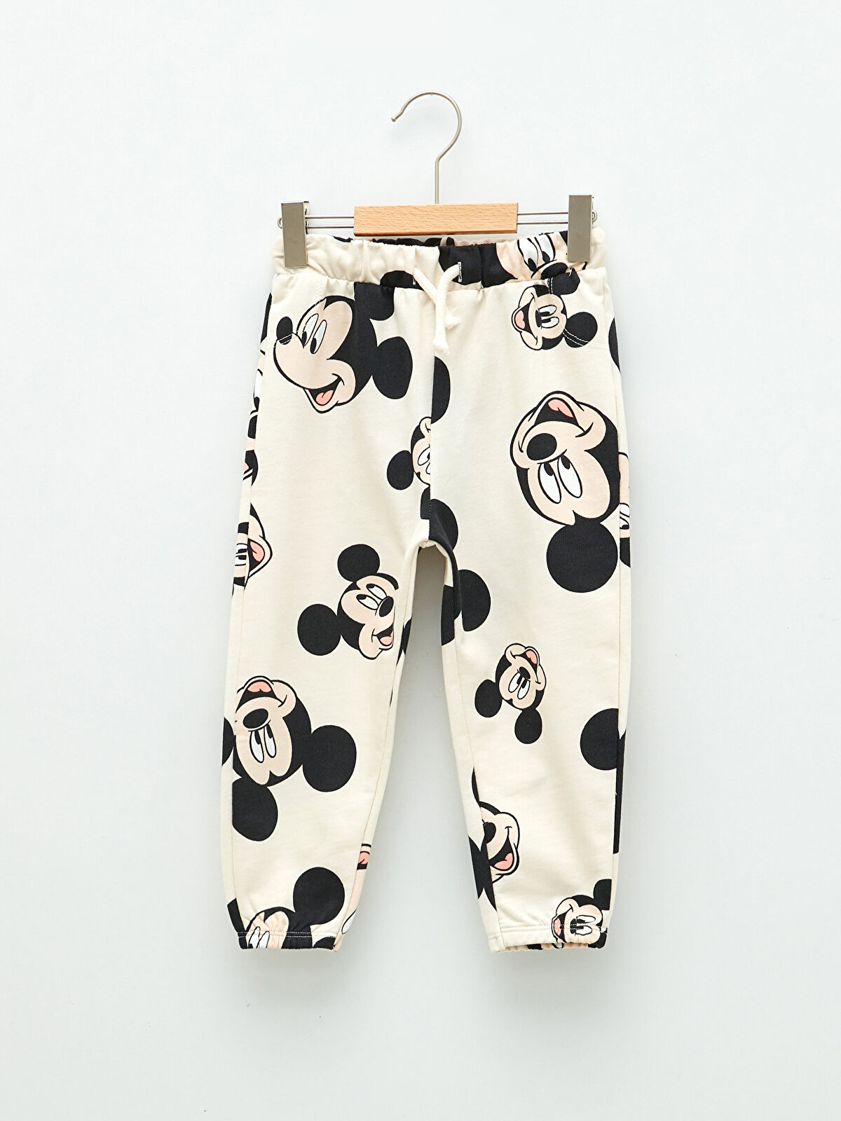 Beli Lastikli Mickey Mouse Baskılı Erkek Bebek Jogger Eşofman Alt Beli Lastikli Mickey Mouse Baskılı Erkek Bebek Jogger Eşofman Alt