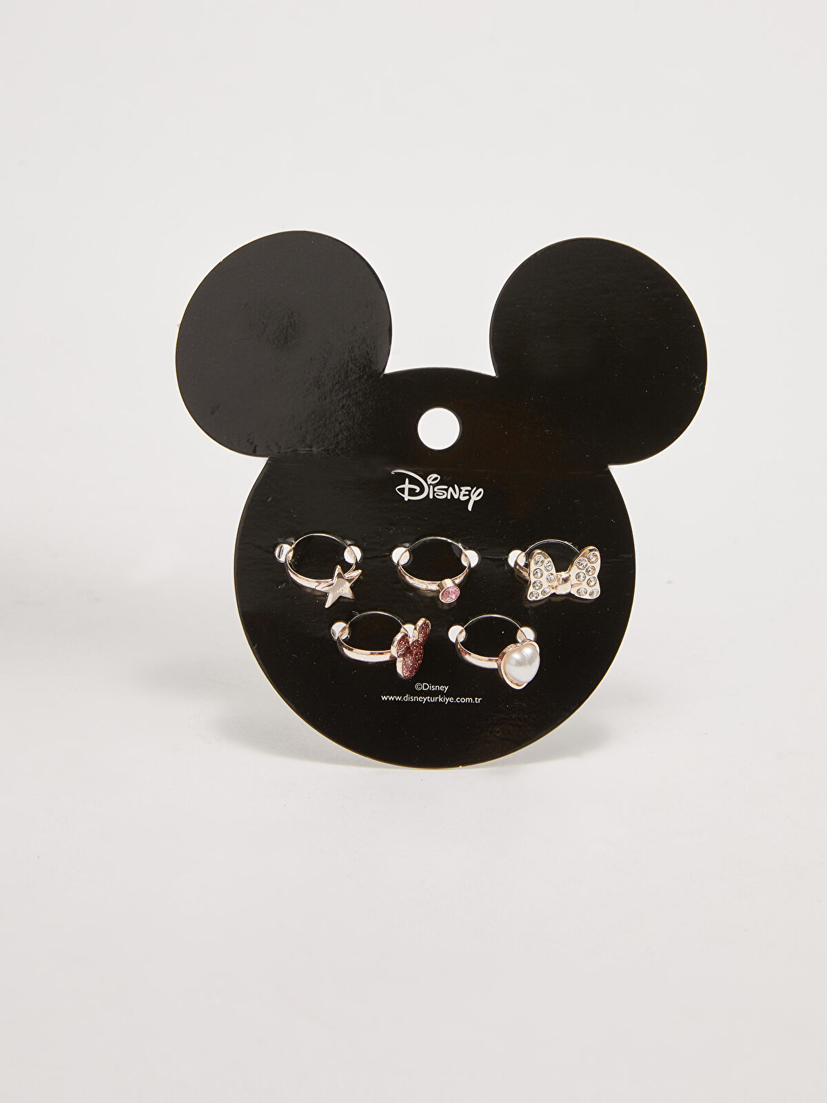 Minnie Mouse Lisanslı Kız Çocuk Yüzük Seti 5'li