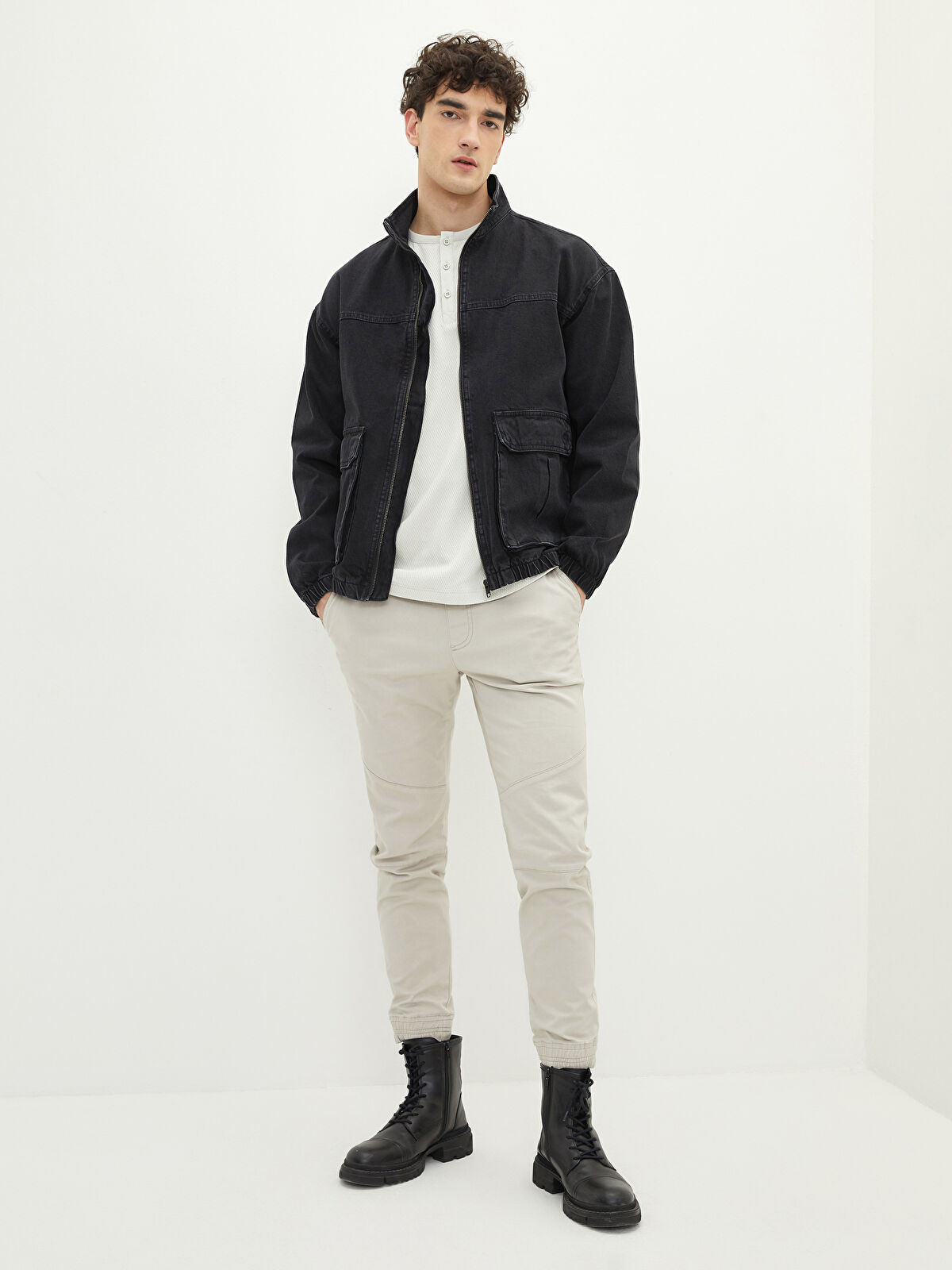 LCW CASUAL Slim Fit Gabardin Erkek Jogger Pantolon