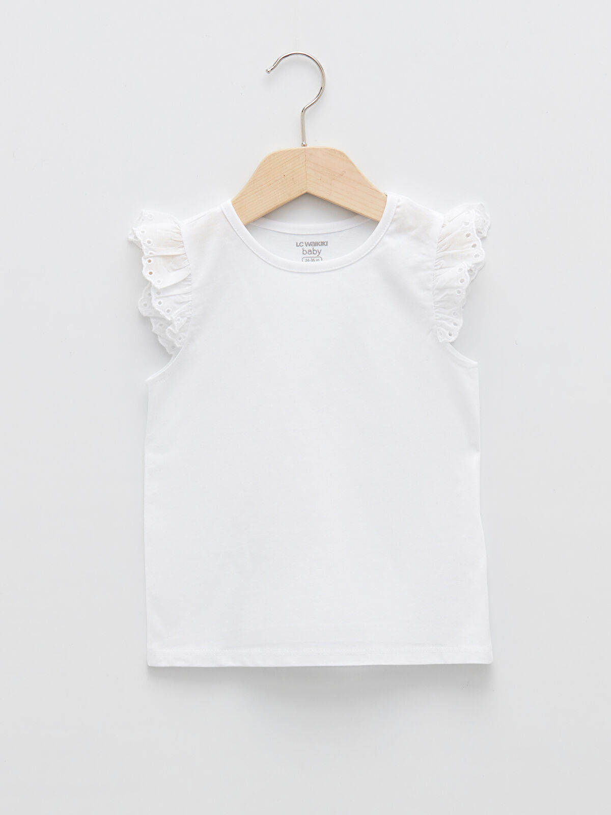 Bisiklet Yaka Basic Pamuklu Kız Bebek Atlet