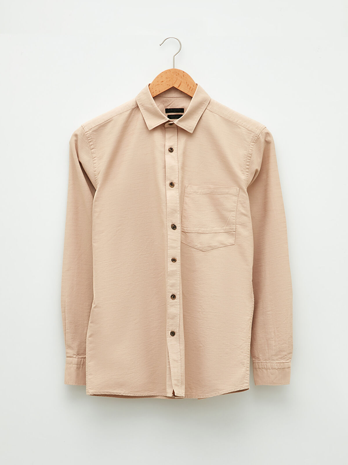 LCW CASUAL Regular Fit Uzun Kollu Armürlü Erkek Gömlek