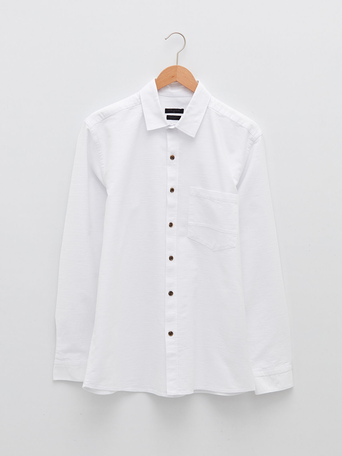 LCW CASUAL Regular Fit Uzun Kollu Armürlü Erkek Gömlek