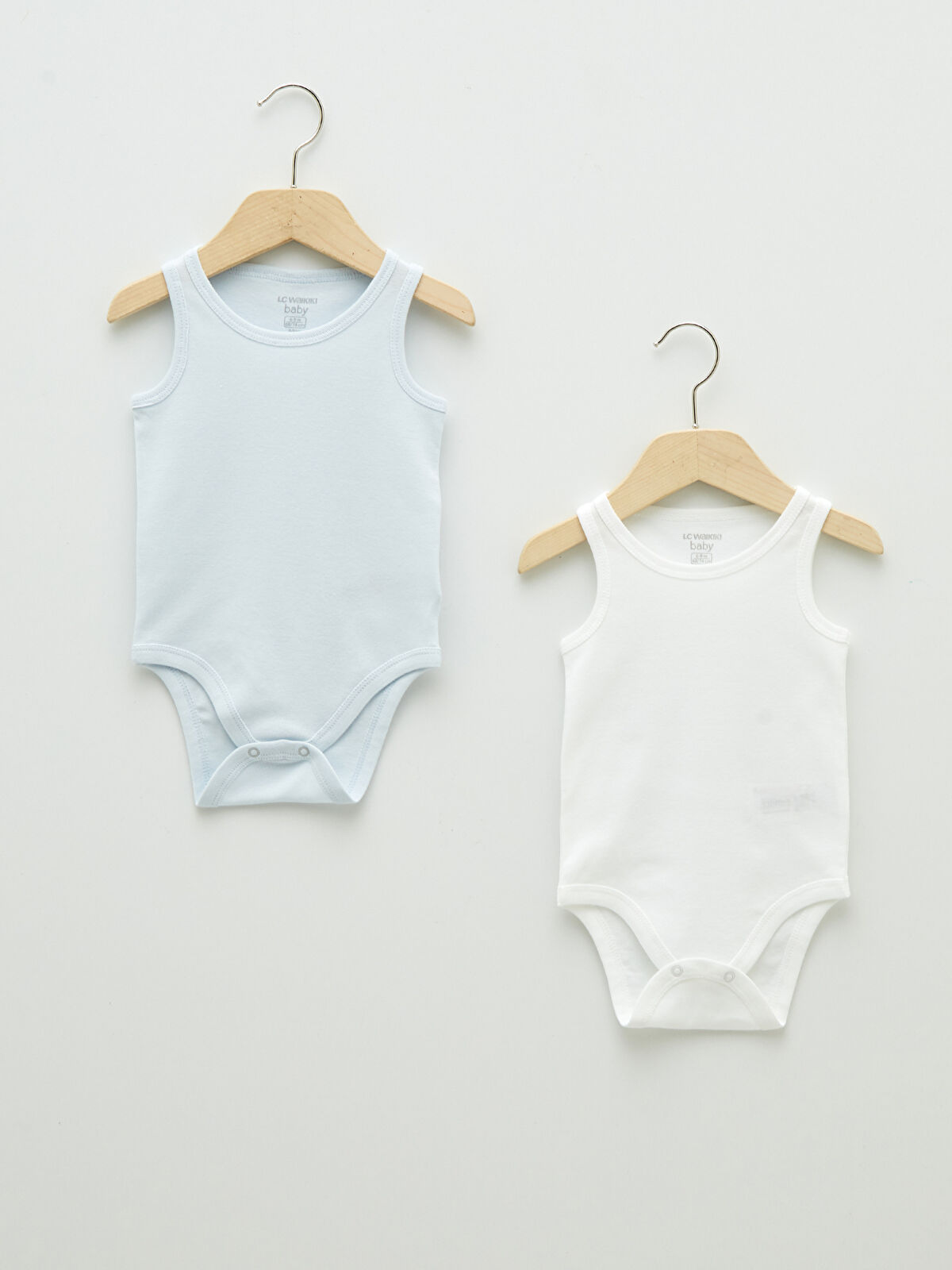 Bisiklet Yaka Basic Pamuklu Erkek Bebek Çıtçıtlı Body 2'li