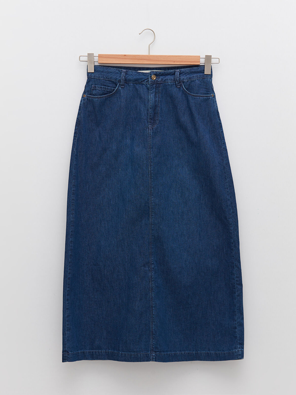 LCW GRACE Standart Fit Düz Cep Detaylı Kadın Rodeo Jean Etek