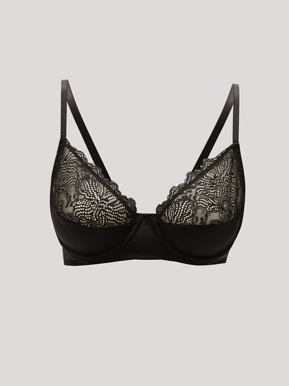 LCW DREAM Balenli Dantel Detaylı Dolgusuz Tişört Sütyen