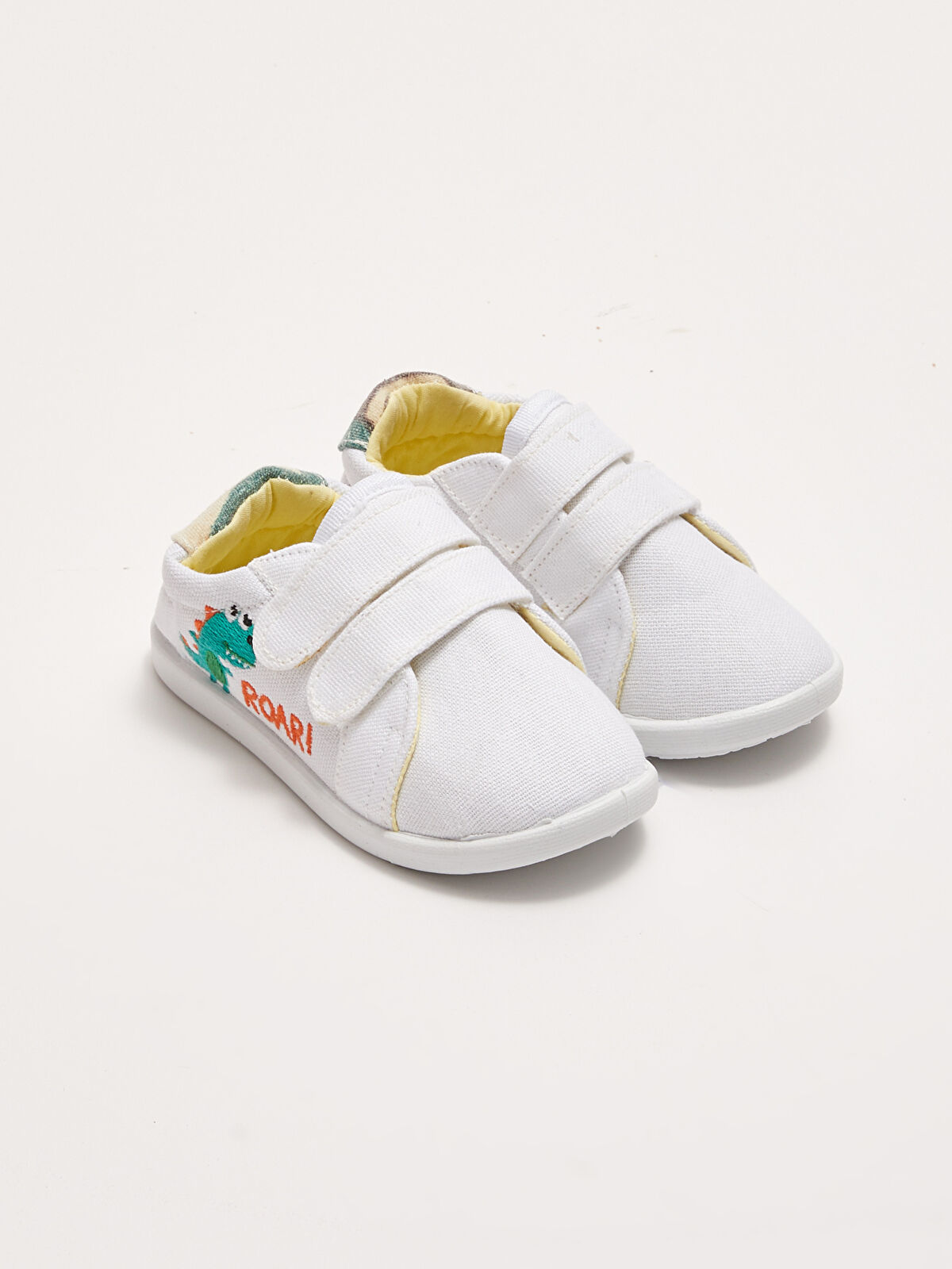 Dinozor Baskılı Cırt Cırtlı Erkek Bebek İlk Adım Ayakkabısı