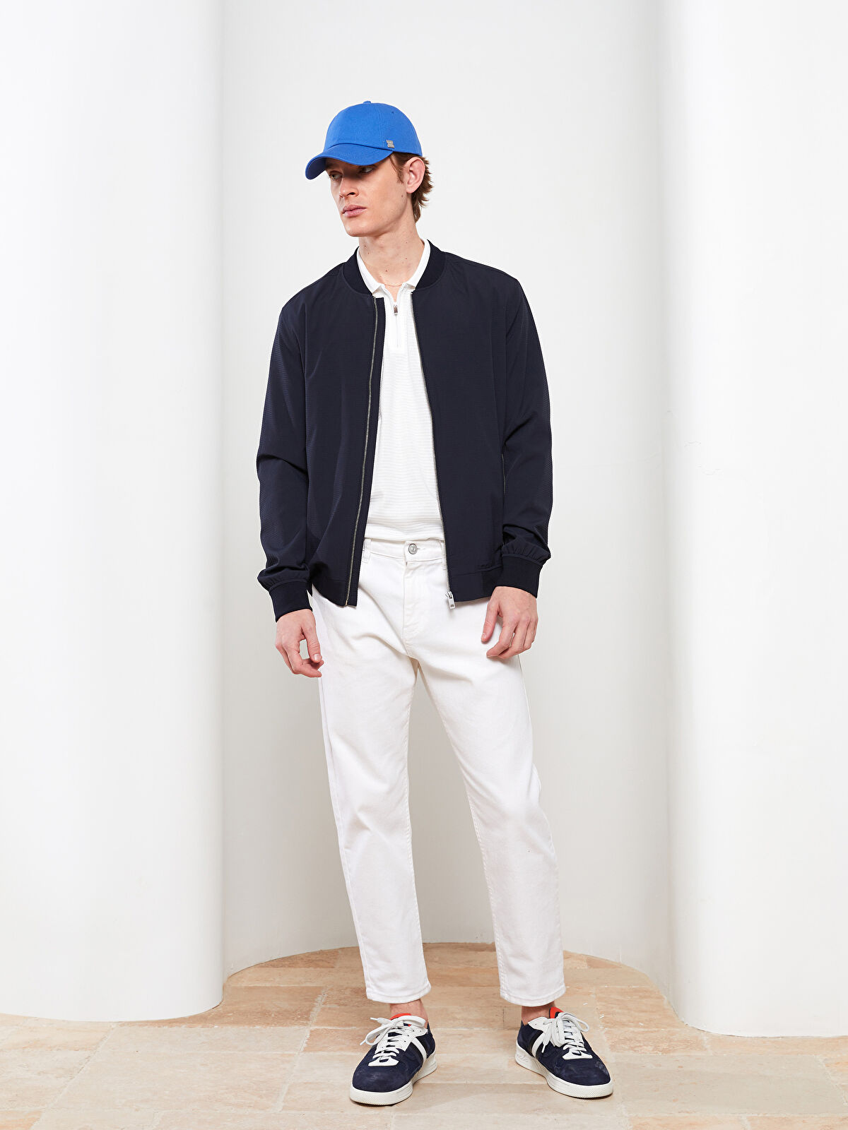 LCW VISION Slim Fit Kolej Yaka Bomber İnce Erkek Mont