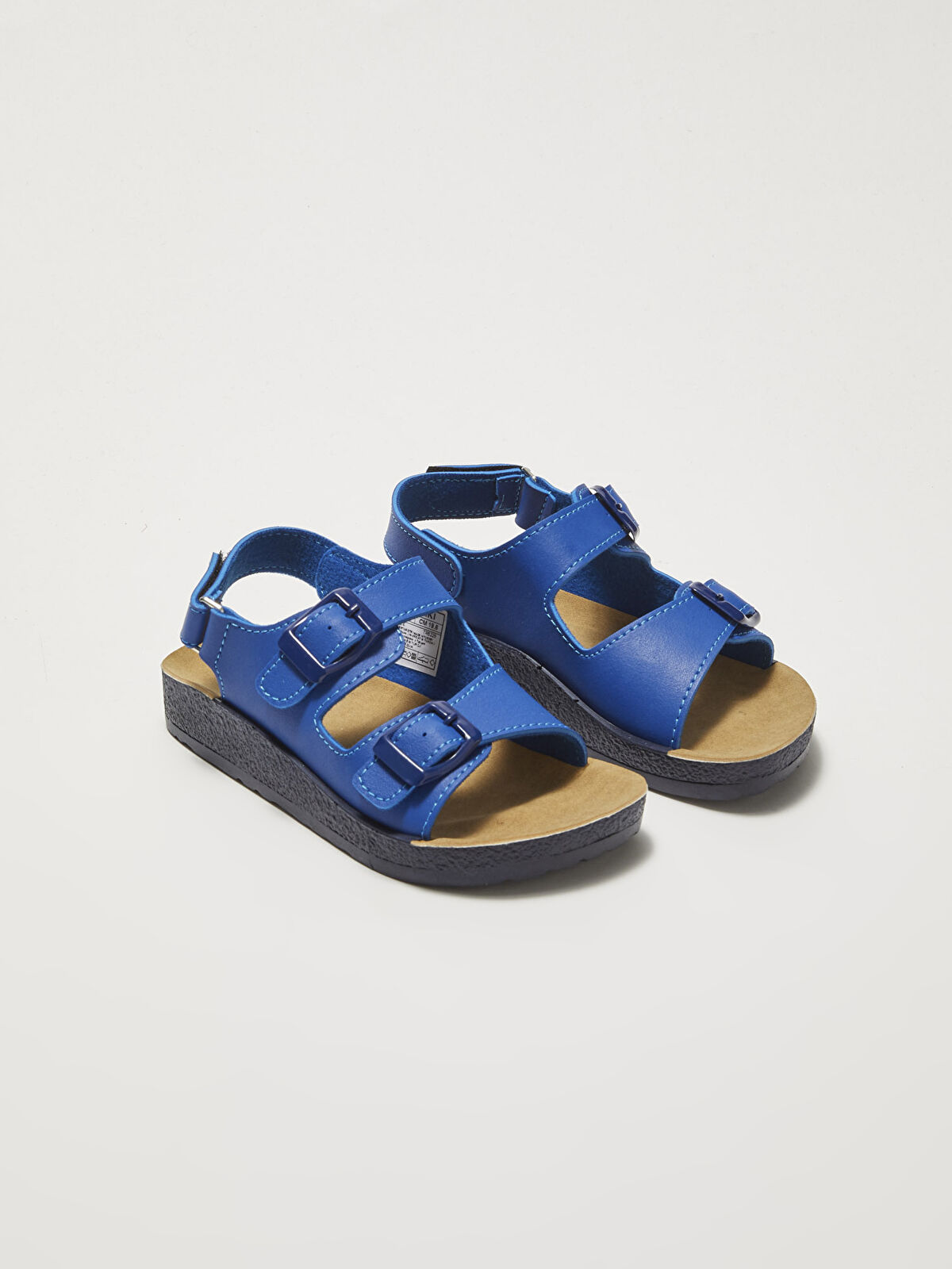 Çift Bantlı Toka Detaylı Erkek Çocuk Sandalet