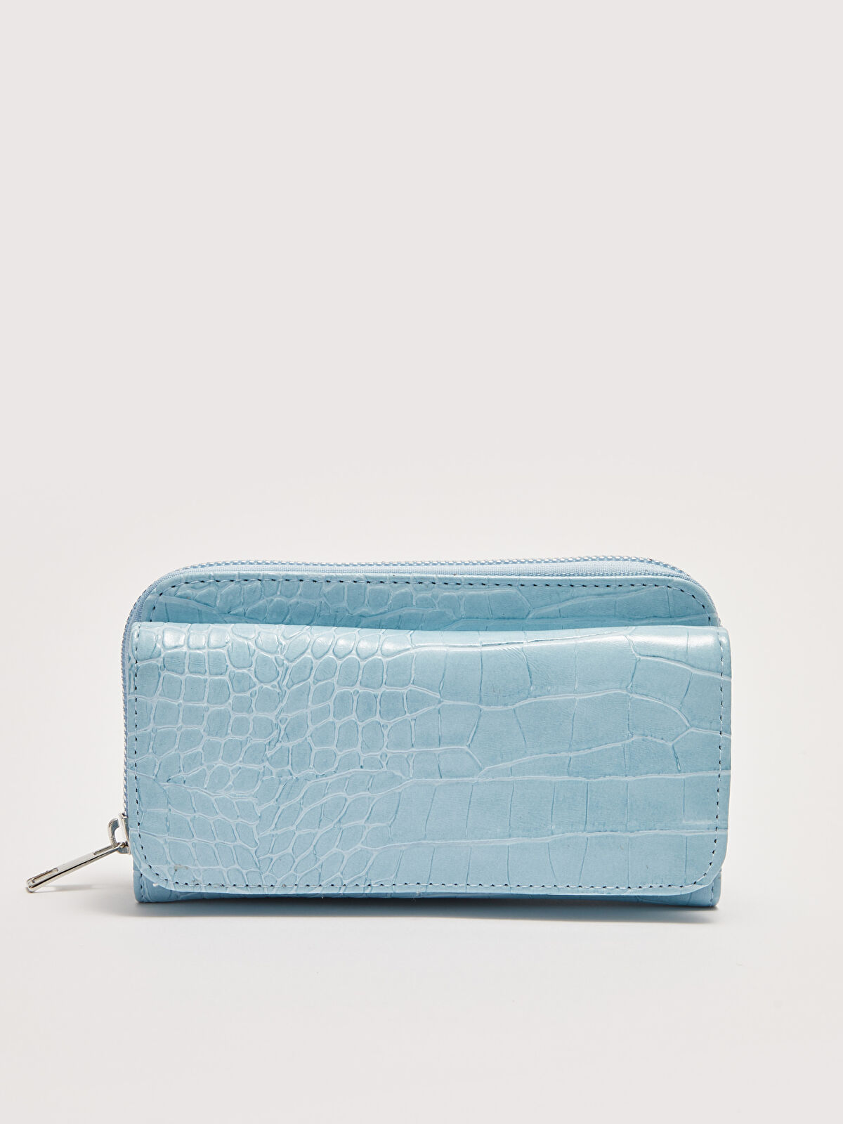 Deri Görünümlü Çift Bölmeli Kadın Cüzdan