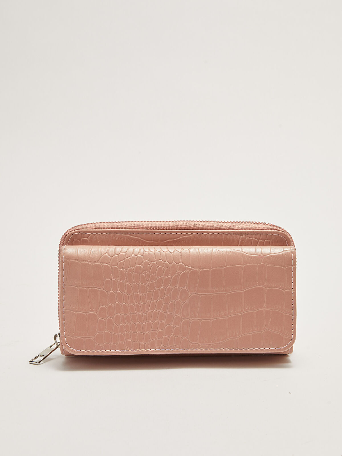 Deri Görünümlü Çift Bölmeli Kadın Cüzdan